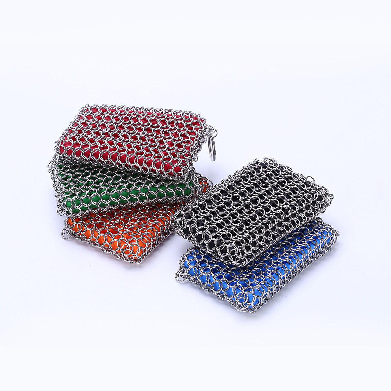 Cast Iron Cleaner & Emery Sponge Chainmail Scrubbe... – Grandado