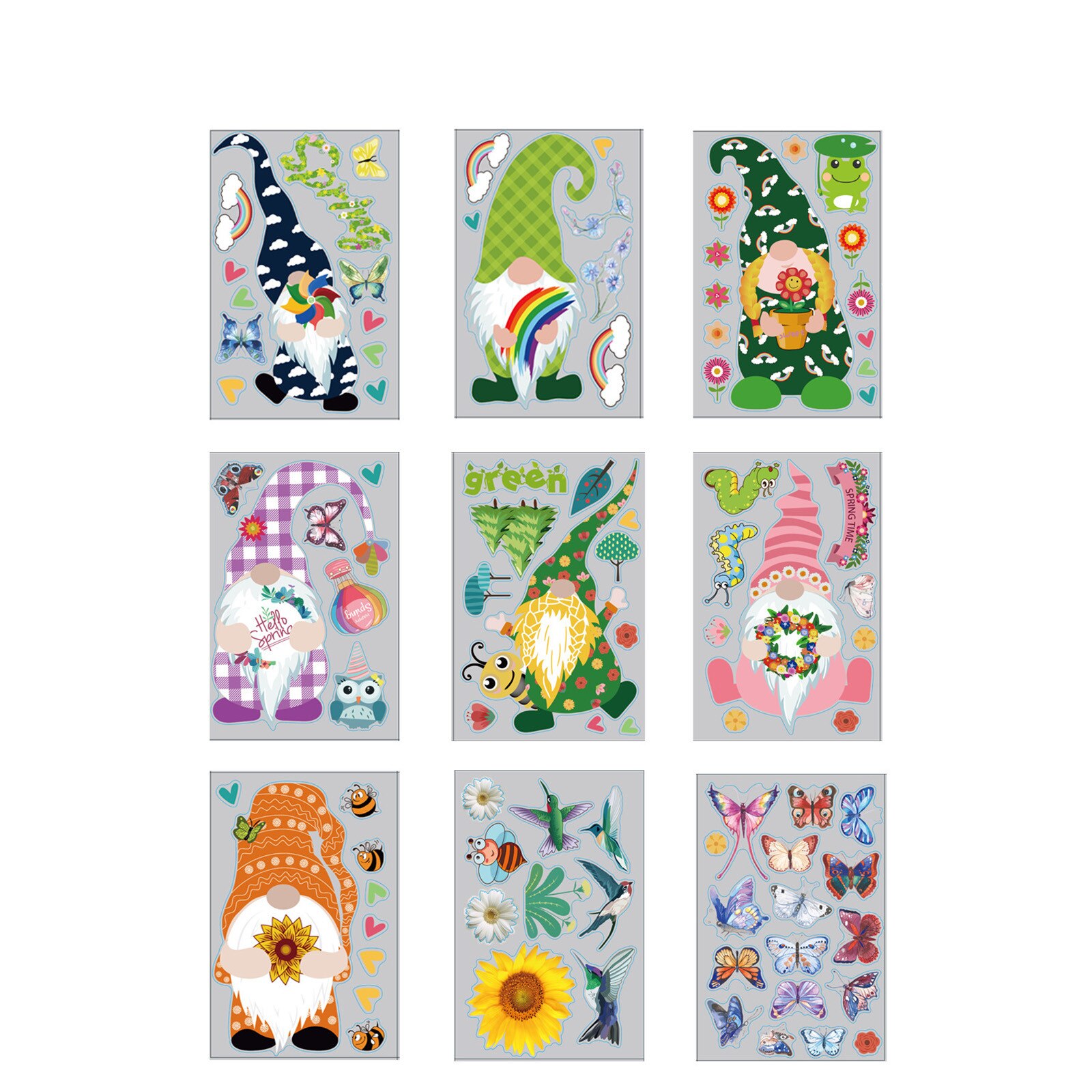 1Set decorazioni pasquali adesivi per finestre dec... – Grandado