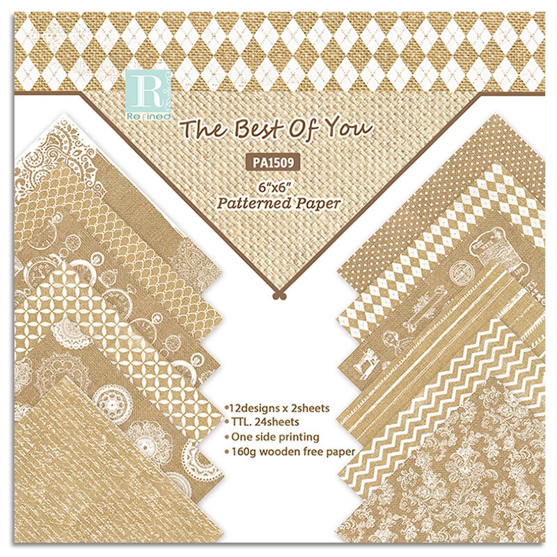 24Pcs/Lot Retro Series Retro Material Papers DIY S... – Grandado