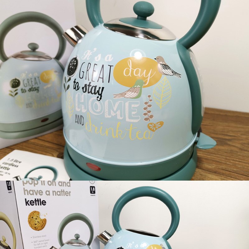 Electric kettle 1.8L color printing kettle 1850W f... – Vicedeal