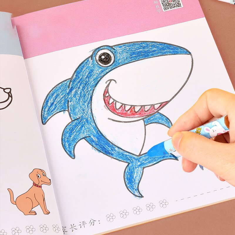 6 Books/Set 2-6 Years Old Children Coloring Book D... – Grandado