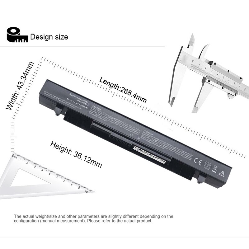 8 cells Laptop Battery For Asus A41-X550 X550C X45... – Grandado
