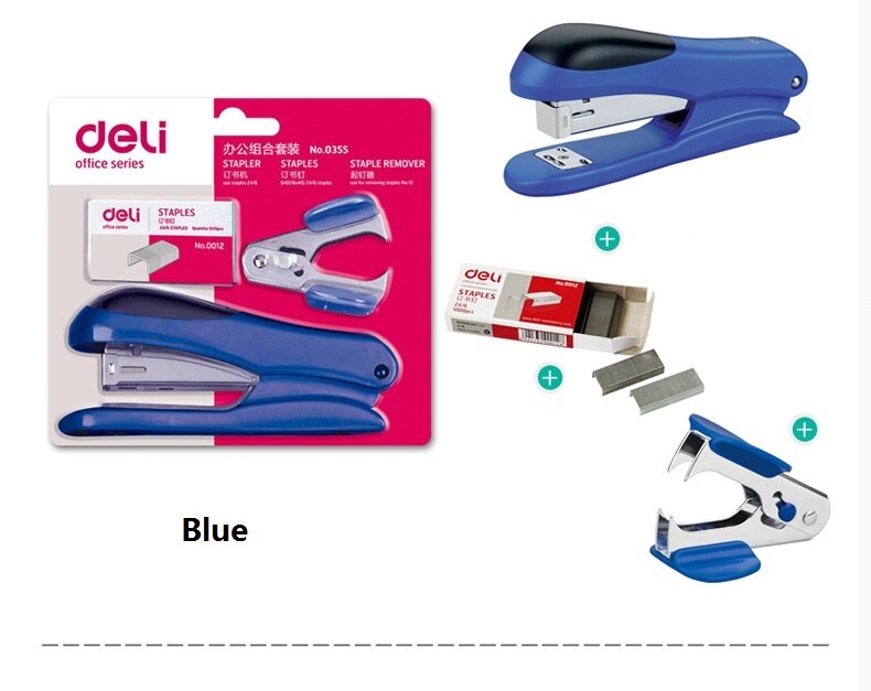 Metal Plastic Stapler Set with 12mm Staples Remove... – Grandado