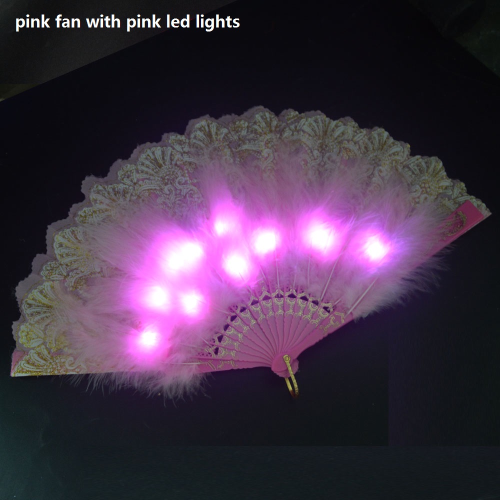 LED Fan Dance Lights Luminous Folding Fans Bar Sho... – Grandado