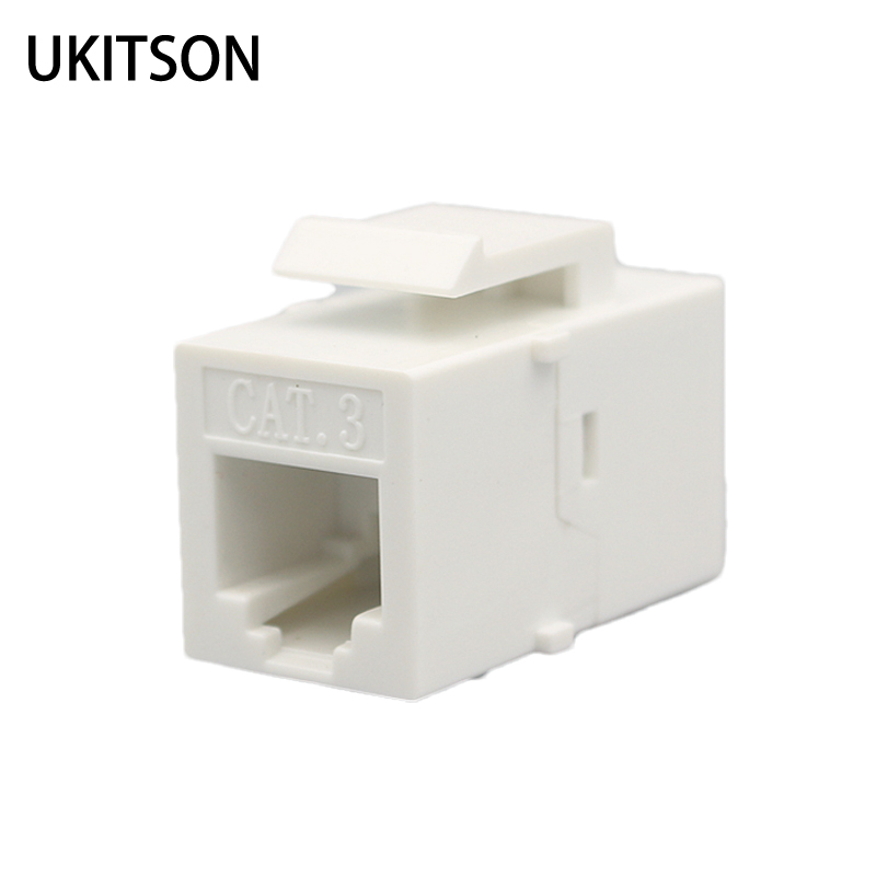 White Color Pass Through RJ11 CAT3 Connector Femal... – Grandado
