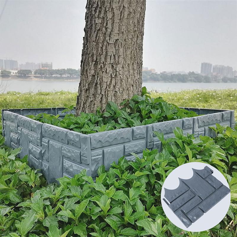 5pc Plastic Garden Edging Border Fence Lawn Border... – Vicedeal