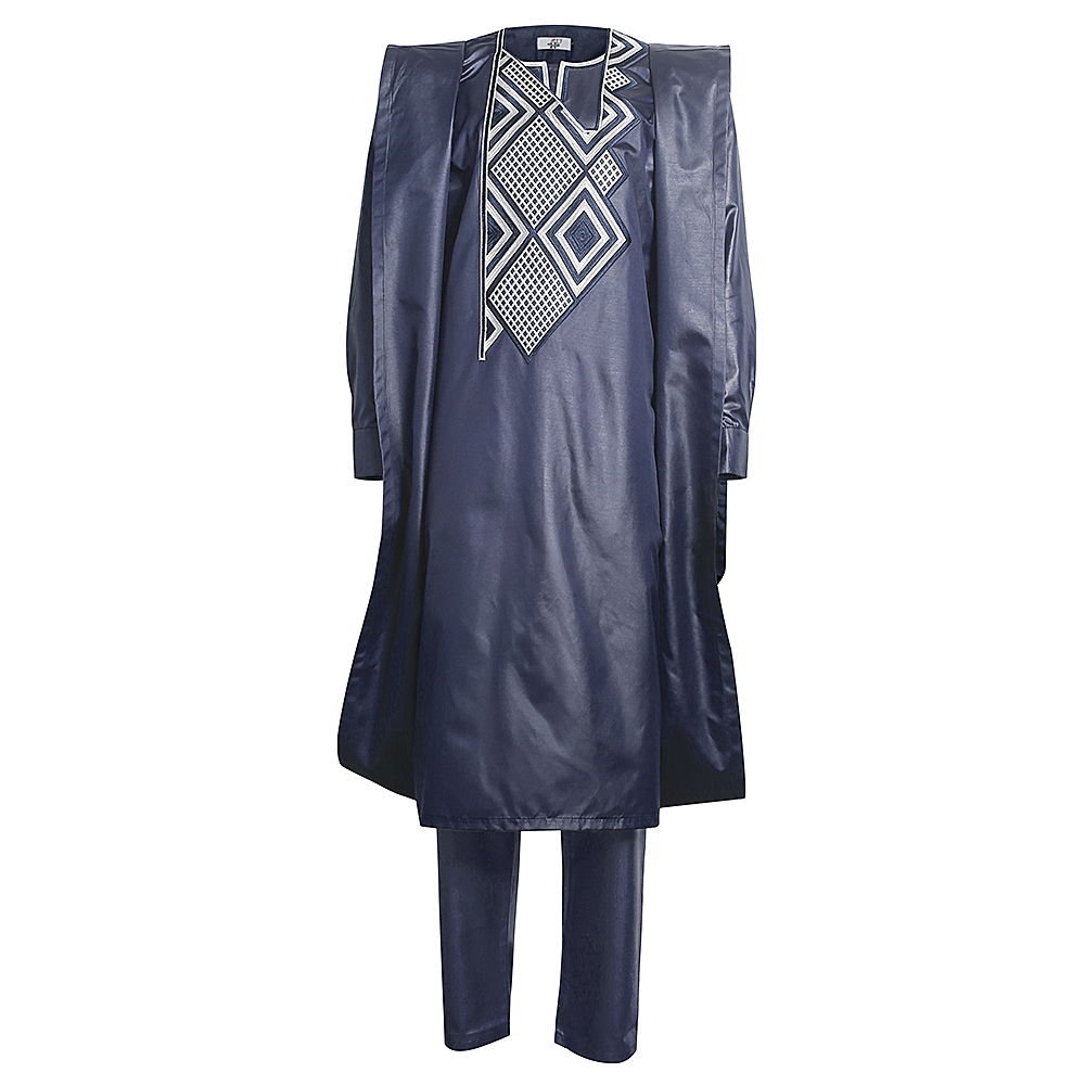 H & D Afrikaanse Mannen Agbada Borduurwerk Das... – Vicedeal