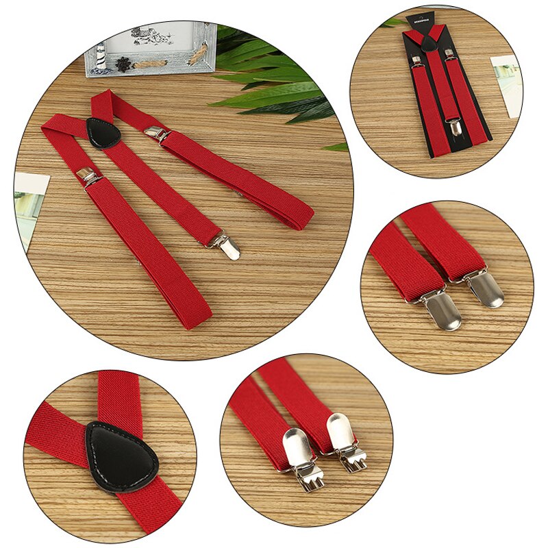 Adjustable Elastic Suspender Straps Y Shape Clip-o... – Grandado