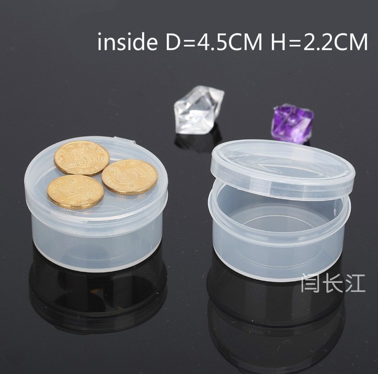 Round Plastic Box Pp Box With Transparent Cover Sm... – Grandado