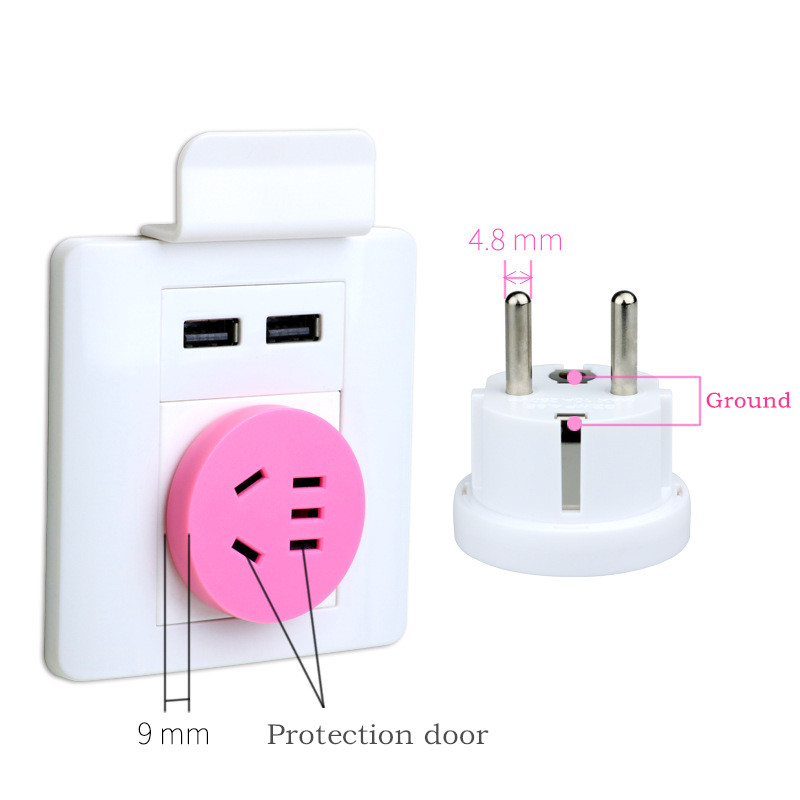 US AU To EU Plug Adapter Converter EU Plug Socket ... – Grandado