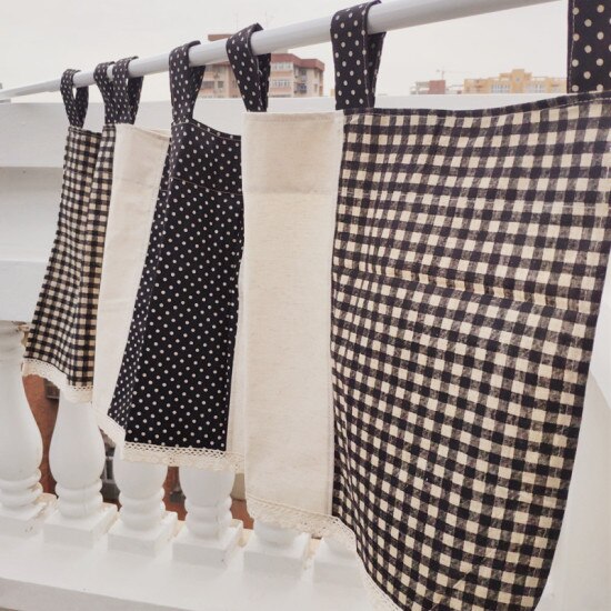 JUYANG. The two-tone stitching sews short curtains... – Grandado