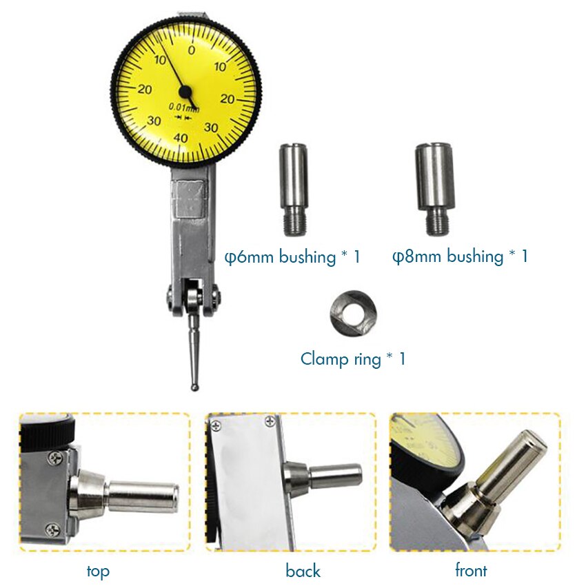 0-0.8mm Test Dial Indicator High Precision 0-40-0 ... – Grandado