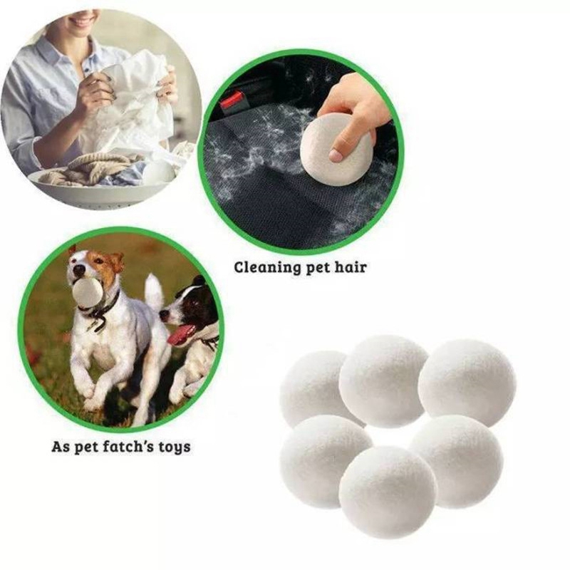 1/3pcs Wool Dryer Balls Reusable Softener Laundry ... – Grandado