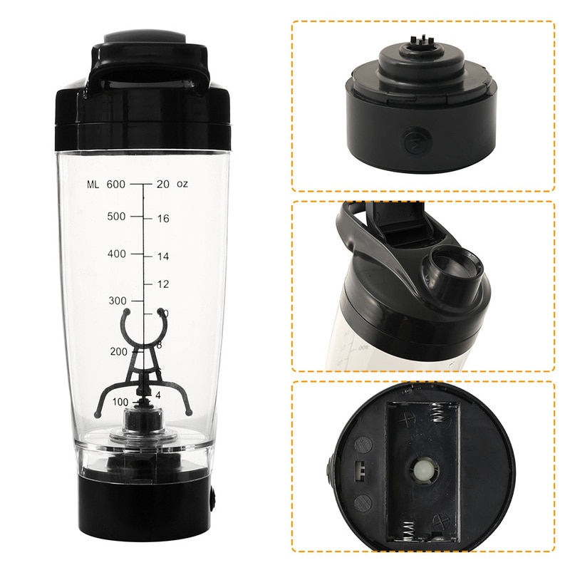 600ML Shaker Cup Electric Blender Protein Shaker B... – Grandado