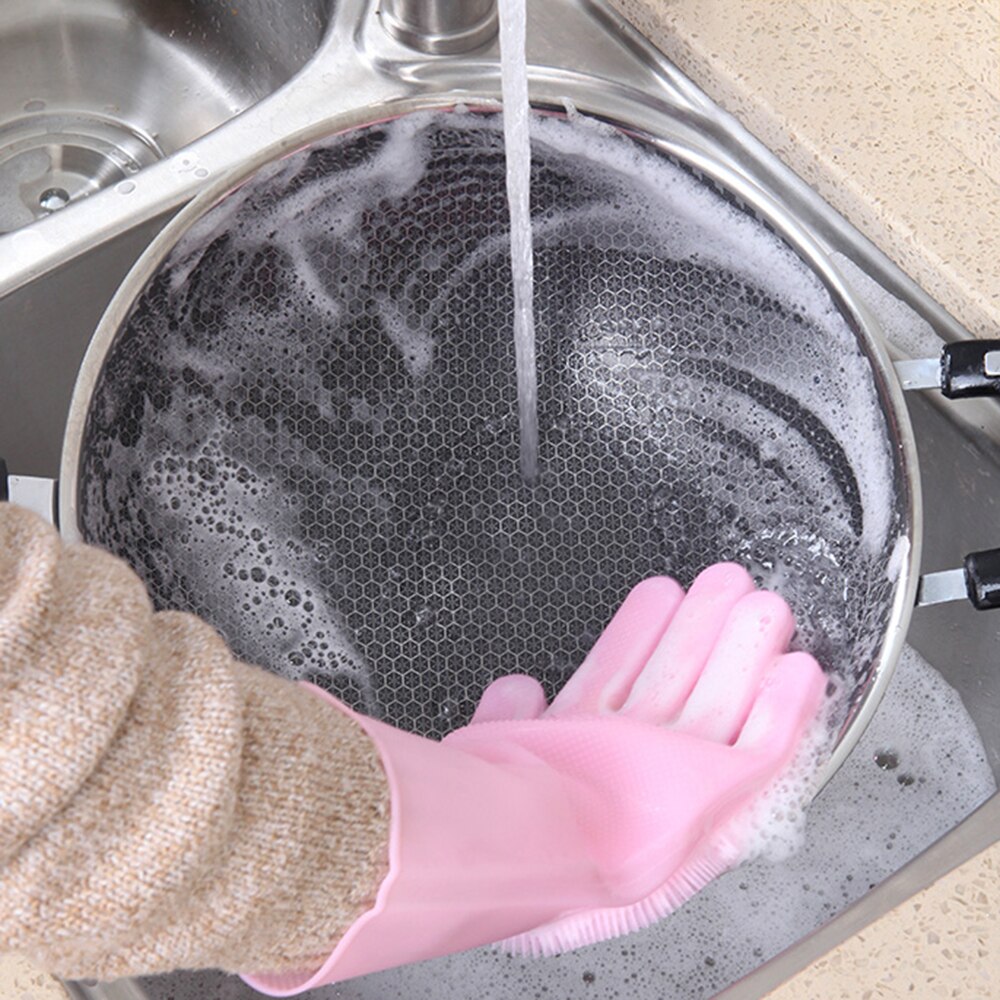 Dishwashing gloves kitchen cleaning gloves dishwas... – Vicedeal