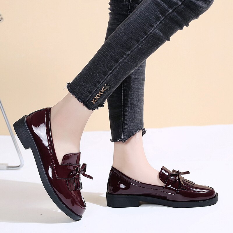 Spring Autumn Women Oxford Shoes Pointed Toe Offic... – Grandado