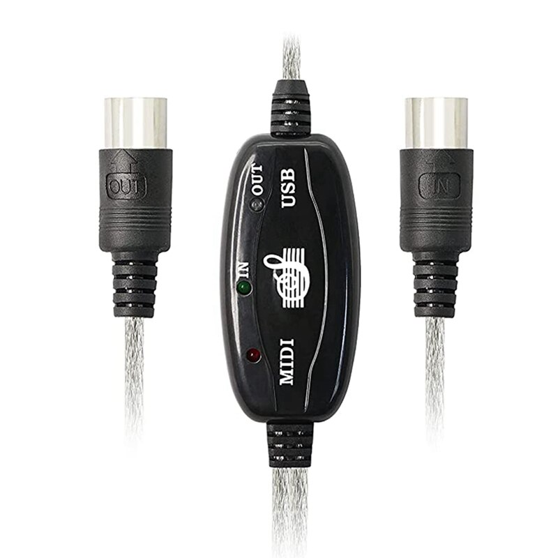 USB MIDI Cable Adapter, USB Type A Male To MIDI Di... – Grandado
