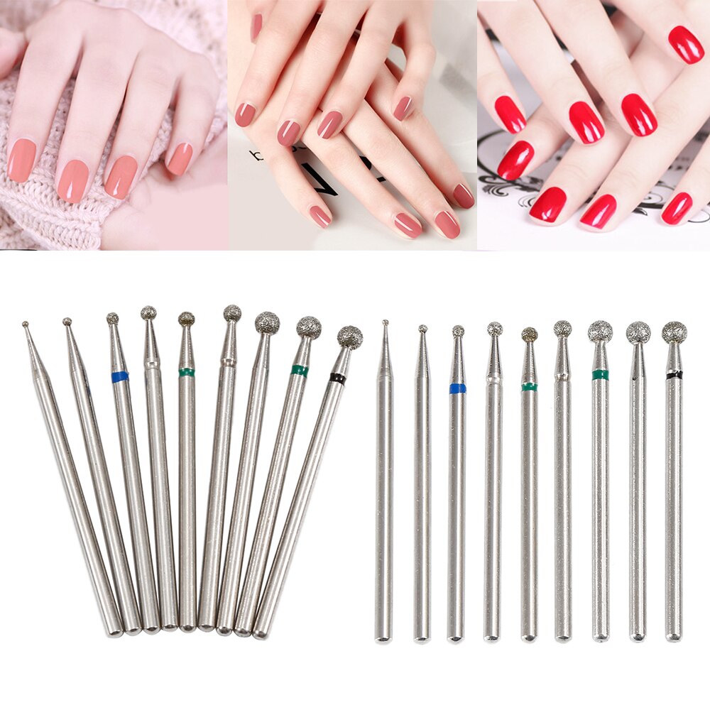 9 Type 3.5MM Diamond Nail Drill Bits 70-170 Mesh C... – Grandado