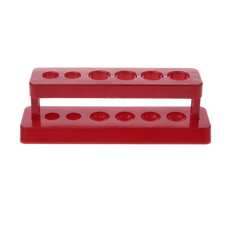 1pc Test Tube Holder 6 Hole Plastic Rack Red Stand... – Vicedeal