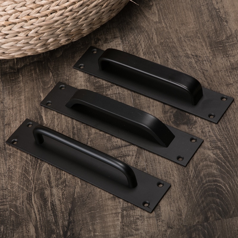 JD Matte Aluminum Alloy Door Handle Black Door Han... – Grandado