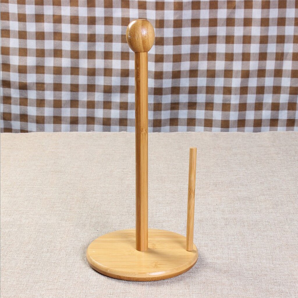 Free Standing Bamboo Wooden Toilet Paper Roll Hold... – Grandado