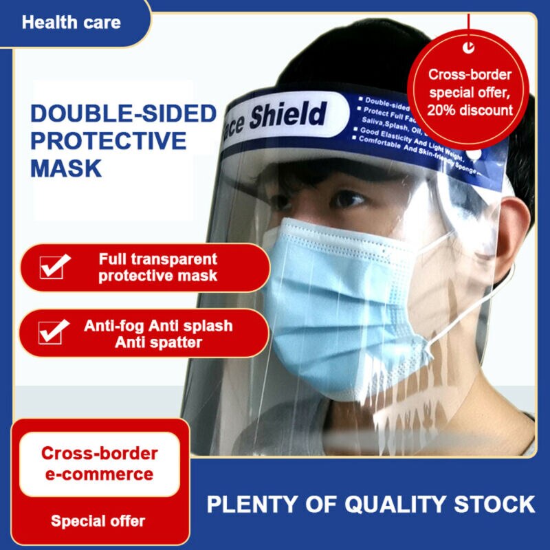 Full Face Shield Mask Clear Flip Up Visor oil fume... – Grandado