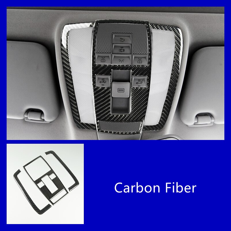 Kolfiber styling bil tak läslampa dekoration lock ... – Grandado