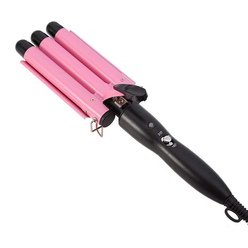 Hair Curling Iron 3 Barrel Wand Temperature 25mm A... – Grandado
