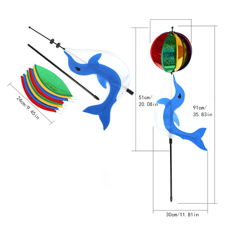 Unique Rainbow Wind Spinner Colorful Windmill Cute... – Grandado