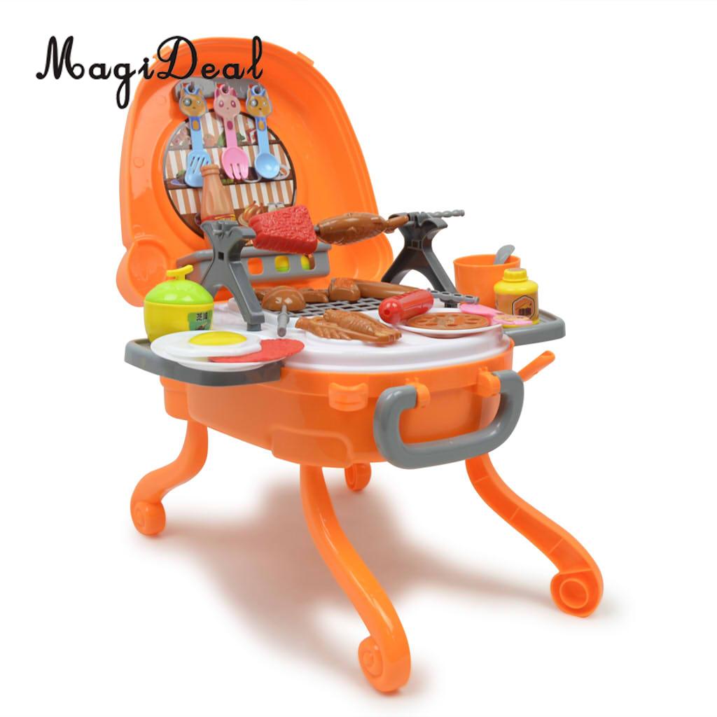 40 Pieces of Plastic BBQ Grill Game Pretend Play T... – Grandado