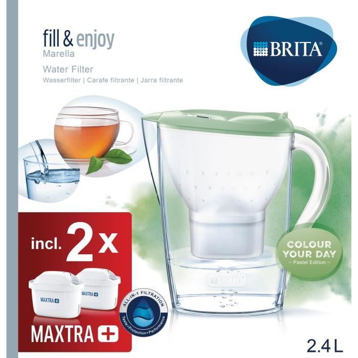 BRITA 1039545 Marella Jarra con filtro 2 cartuchos... – Grandado