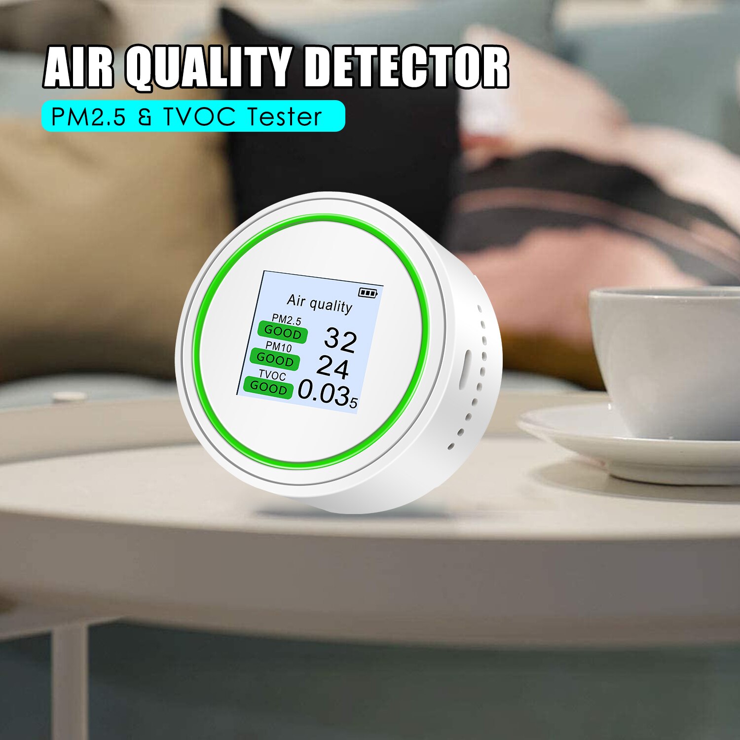 PM2.5 Tester Air Detector Palm Size Air Tester Hig... – Vicedeal