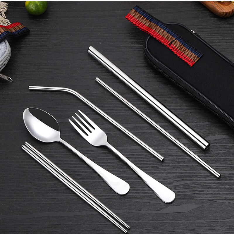 Stainless Steel knife and fork spoon chopsticks co... – Grandado