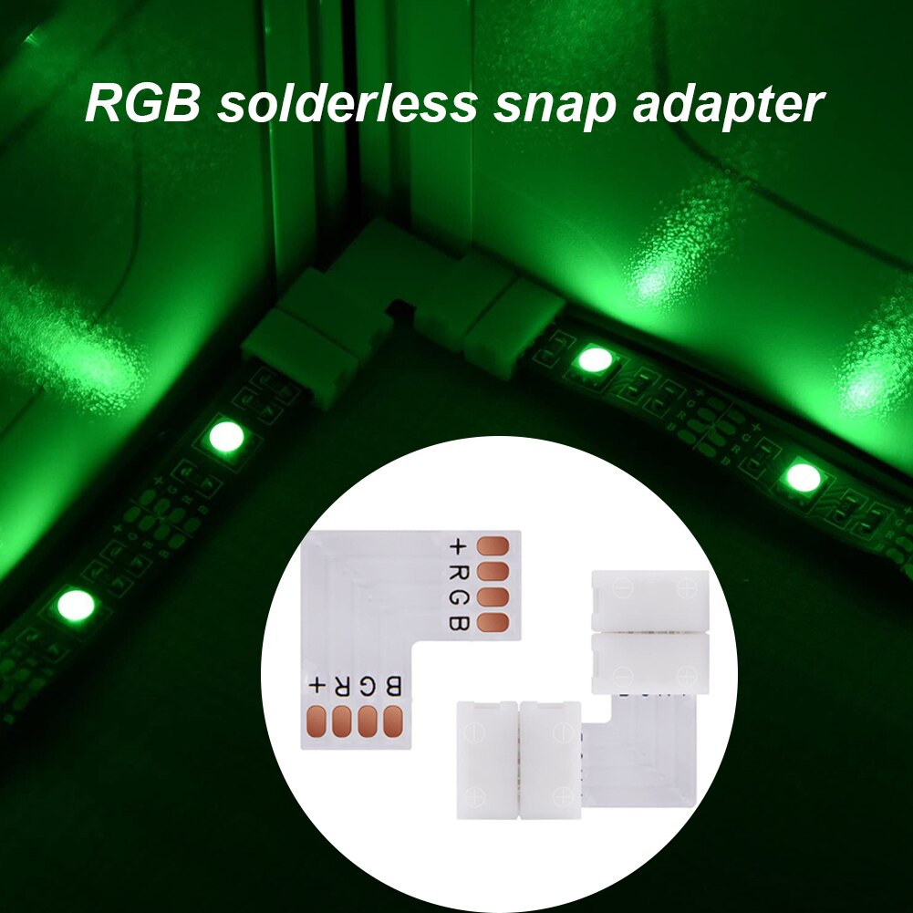 10pcs/pack Corner Quick Splitter RGB Solderless Co... – Grandado