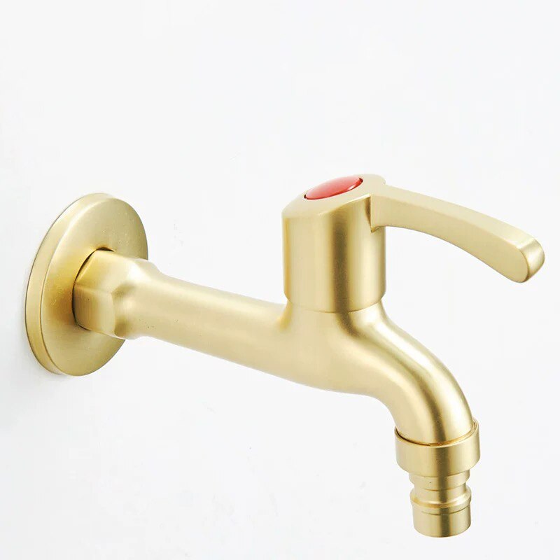 Guldborste mässing kall kran guldkran enkel kall m... – Grandado