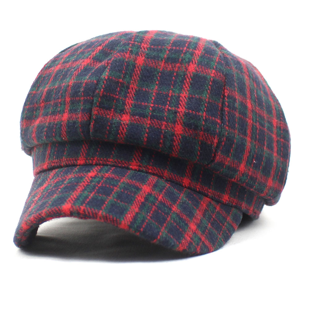 British Retro Women's Hat Octagonal Hat Spring... – Vicedeal