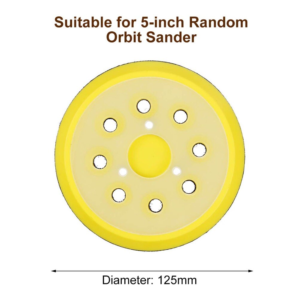 50 Pcs 5 Inch 8 Hole Sandpaper Sanding Disc Hook a... – Grandado