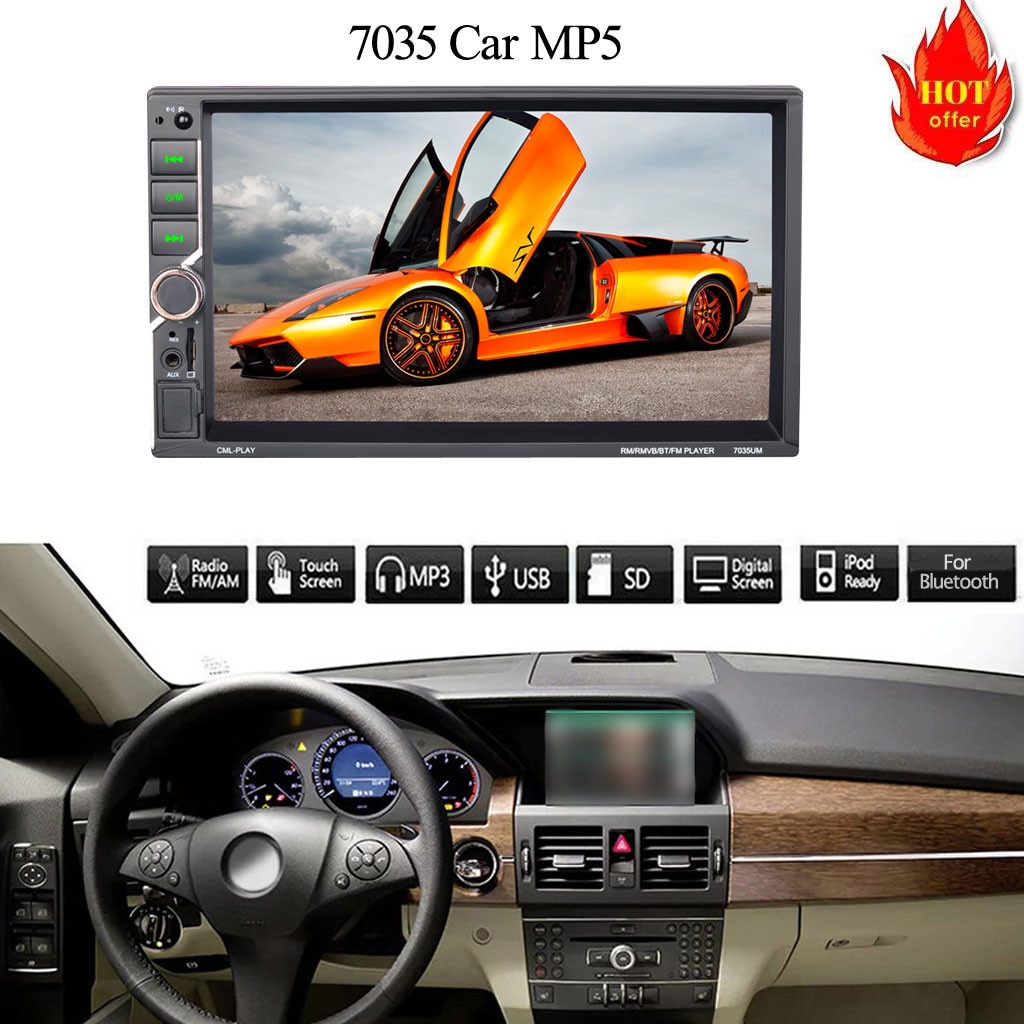 Car Video Player Screen 7 Inch Hd Mp5 Player Press... – Grandado