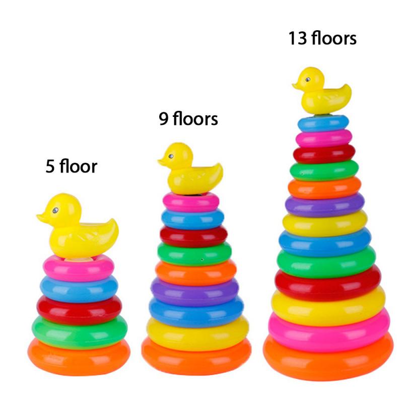 Baby Rainbow Stacking Tower Children Early Educati... – Grandado