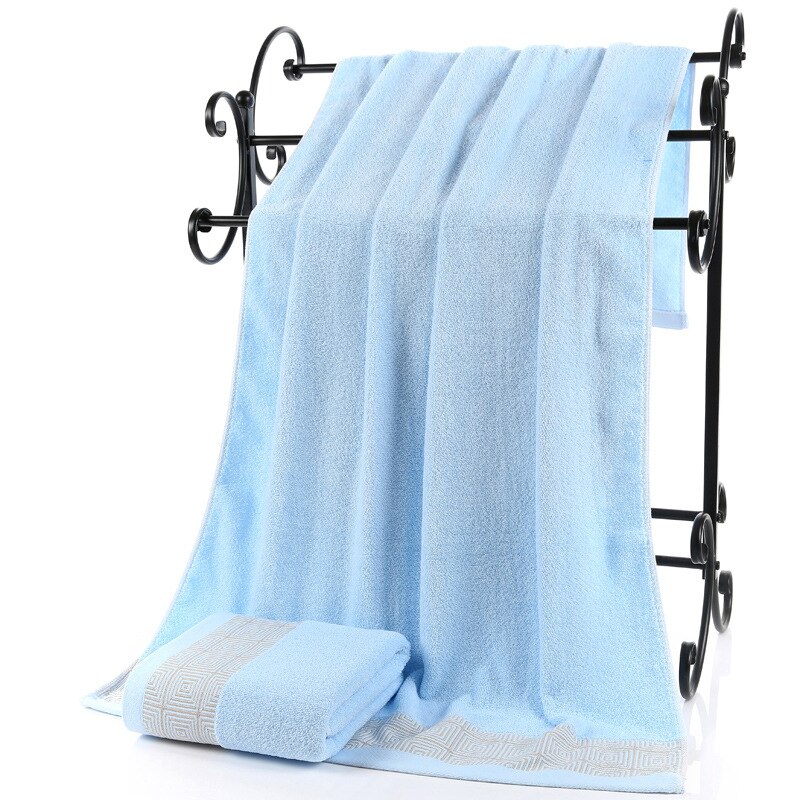 100% Katoen Absorberende Badhanddoek Zachte Volwas... – Grandado