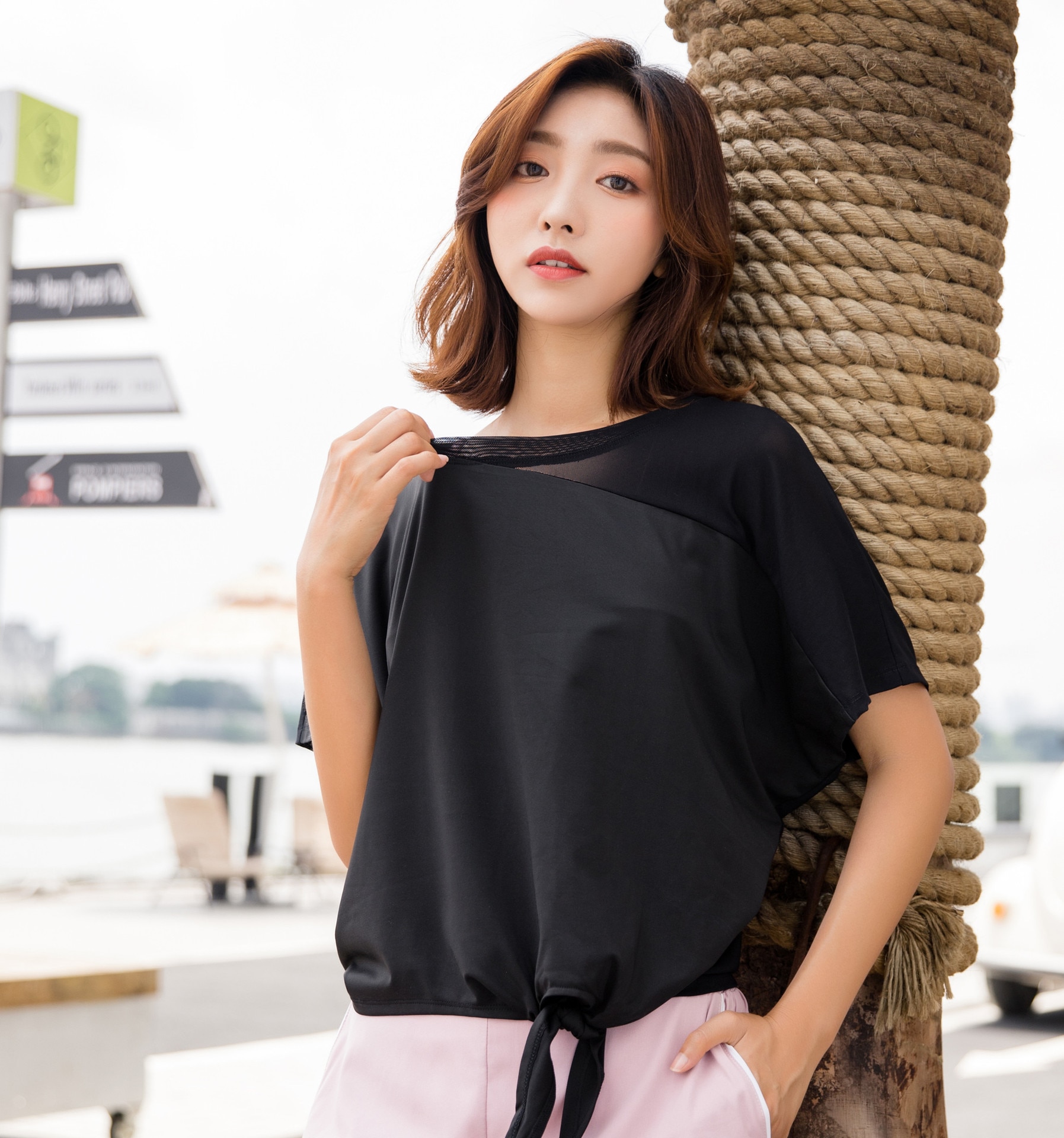 Mesh Yoga Top Shirts Short Sleeve Loose Sports Top... – Grandado