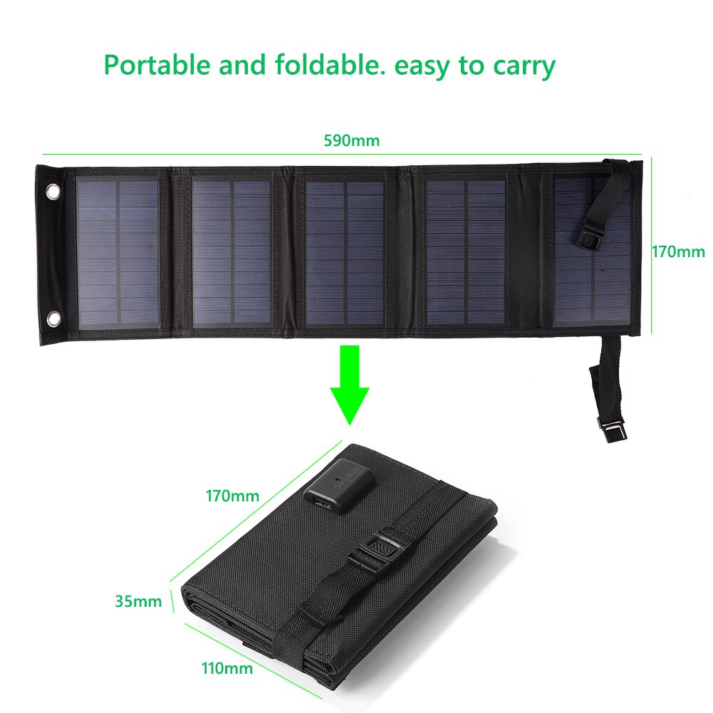 1.5W-20W Foldable USB Solar Panel Cells Outdoor Tr... – Vicedeal