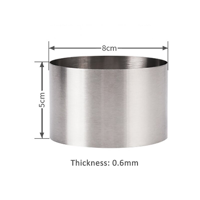 Stainless Steel Mousse Circle Rings Mould DIY Dess... – Vicedeal