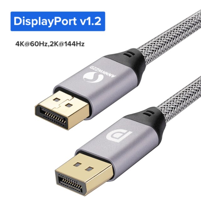 DisplayPort 1.2 Cable 4K 3D HD 60Hz Display Port A... – Vicedeal