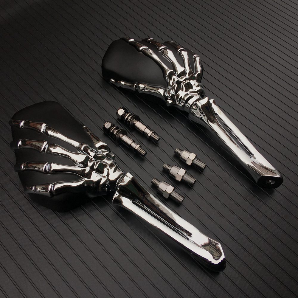 Skull Skeleton Motorcycle Rearview Side Rear View ... – Grandado
