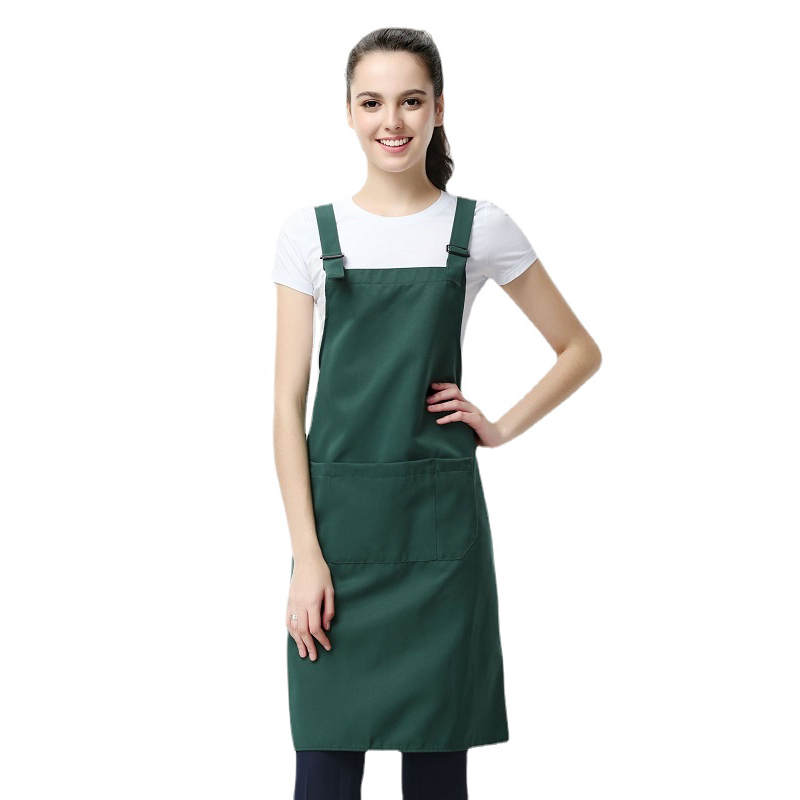 solid color with pocket apron cotton waterproof an... – Vicedeal