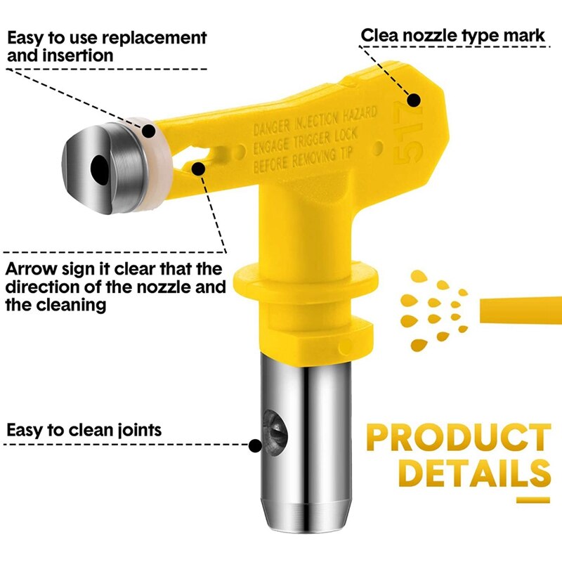 3 Pieces Reversible Airless Sprayer Tip Airless Pa... – Grandado