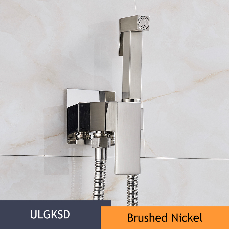 ULGKSD Bathroom Bidet Square Hand Shower Head Chro... – Grandado