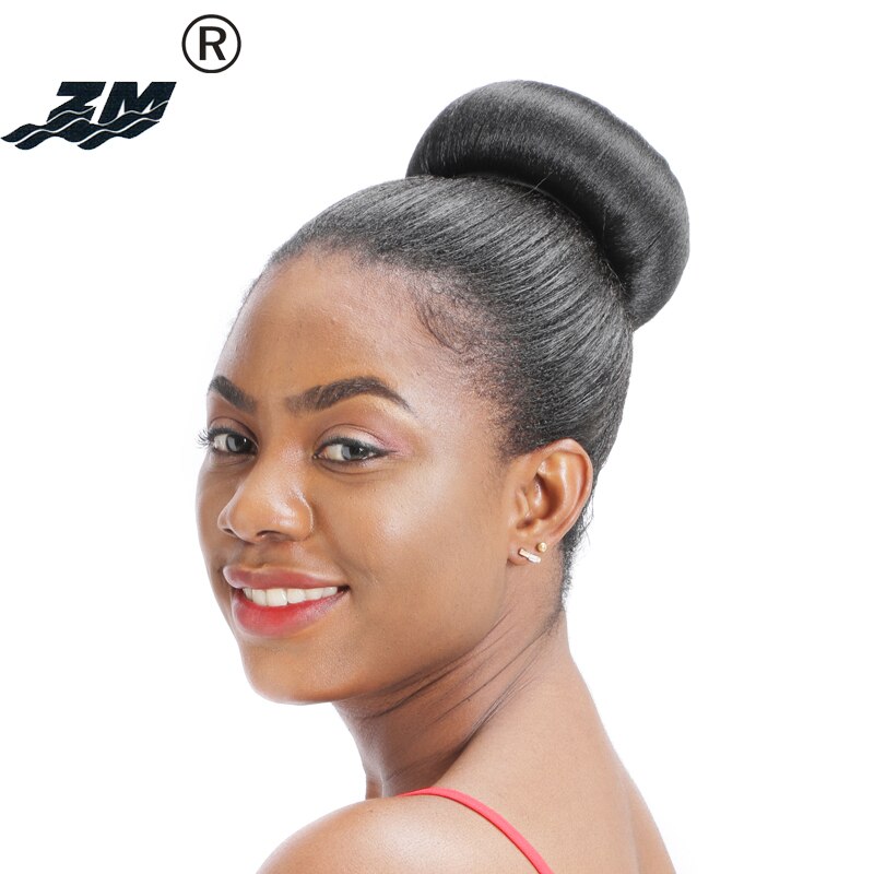 Zm Hair Synthetic Straight Hair Bun Extension Shor... – Grandado