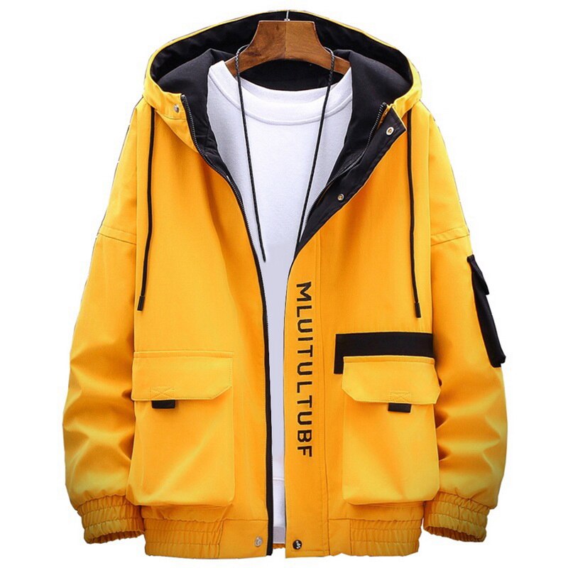 LOOZYKIT Autumn Hip Jacket Coat Mens Hooded Windbr... – Vicedeal